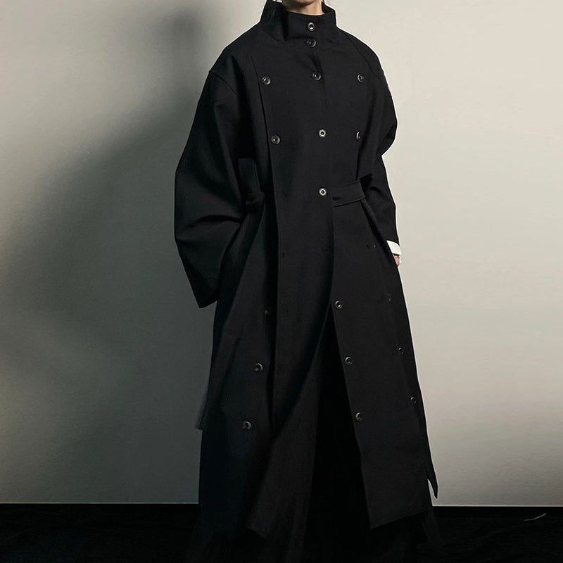 Black Windbreaker Draped Loose Jacket – stylesock