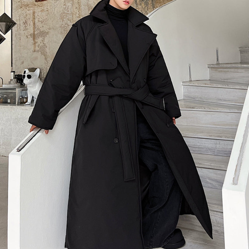 Winter Thickened and Warm Long Over-the-knee Cotton Coat – stylesock