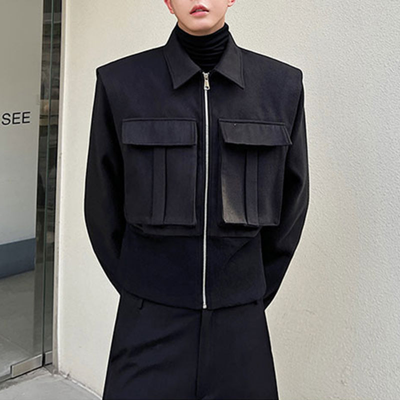 Black Cropped Zipped Jacket – stylesock