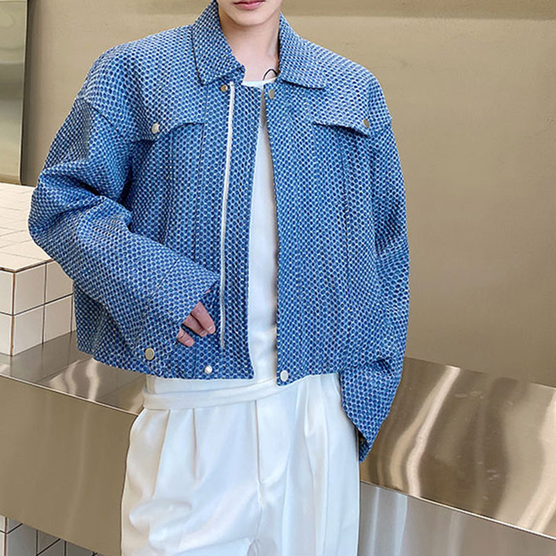 Textured Jacquard Cropped Jacket – stylesock