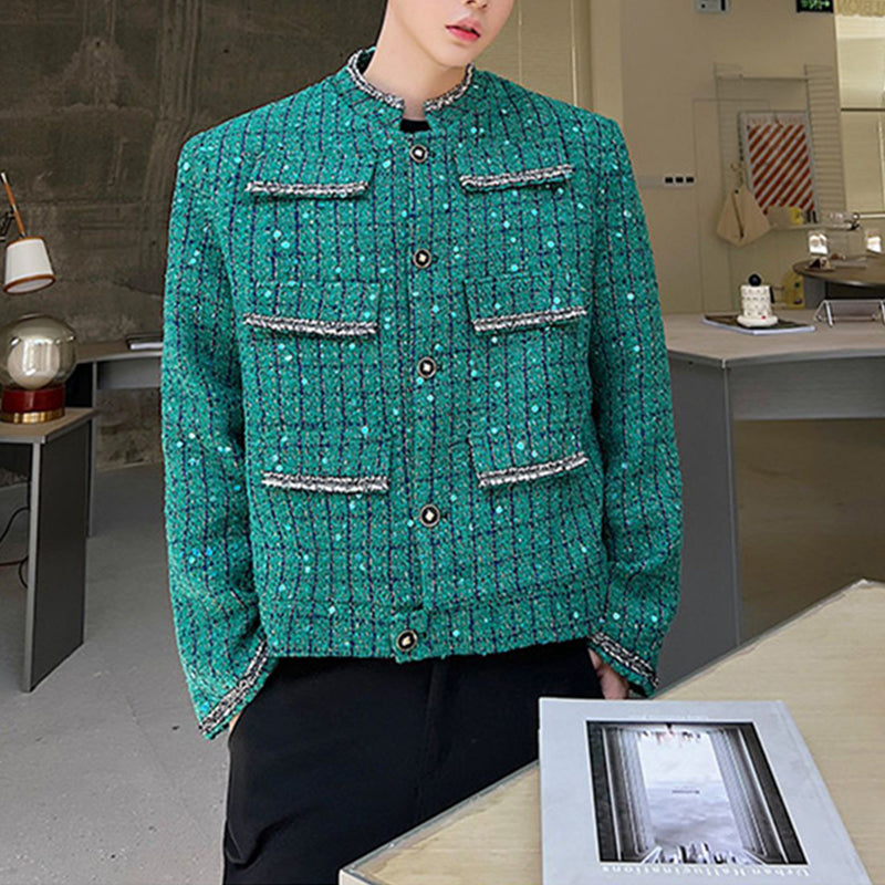 Multi Pocket Sequin Jacket – stylesock