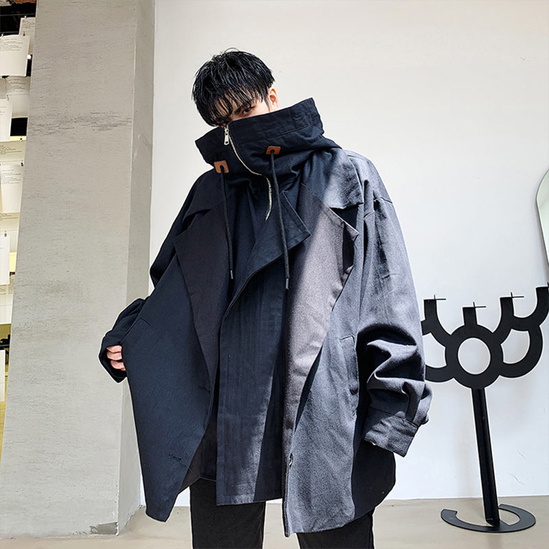 Large Lapel Hooded Retro Jacket – stylesock