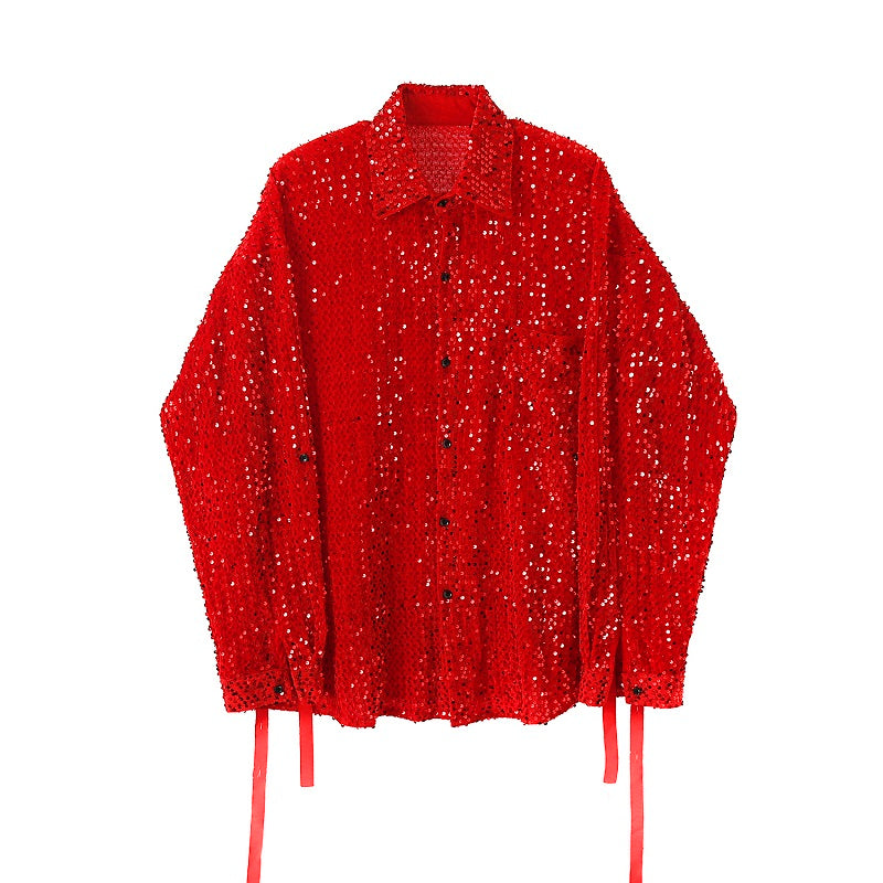 Sequined Red Shirt – stylesock