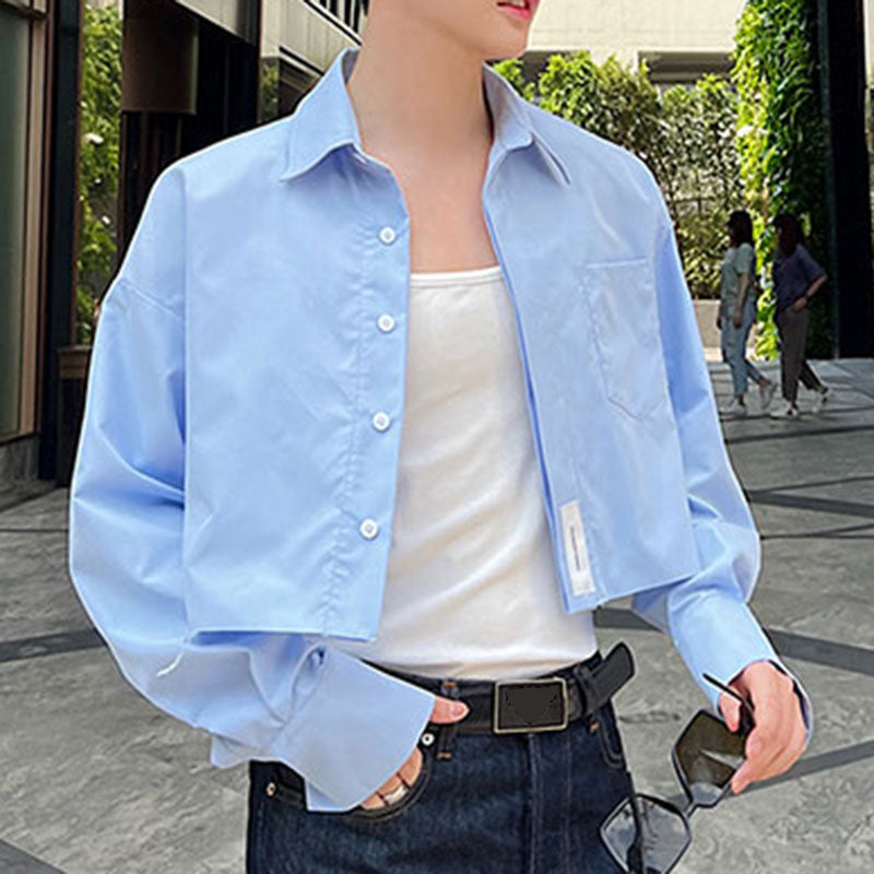 Cropped Frayed Shirt – stylesock